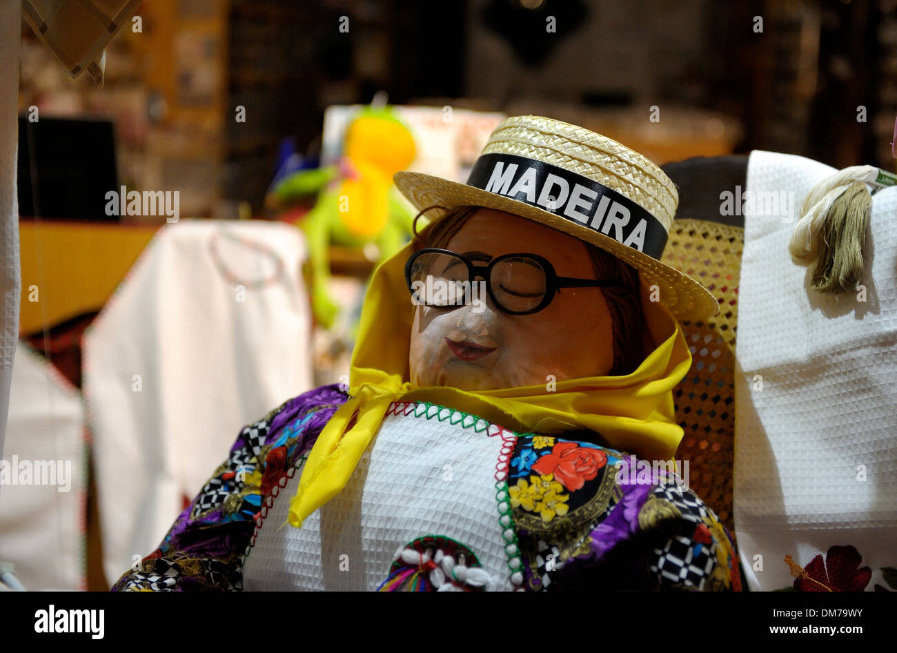 Traditional madeira hats hi-res stock photography and images - Alamy