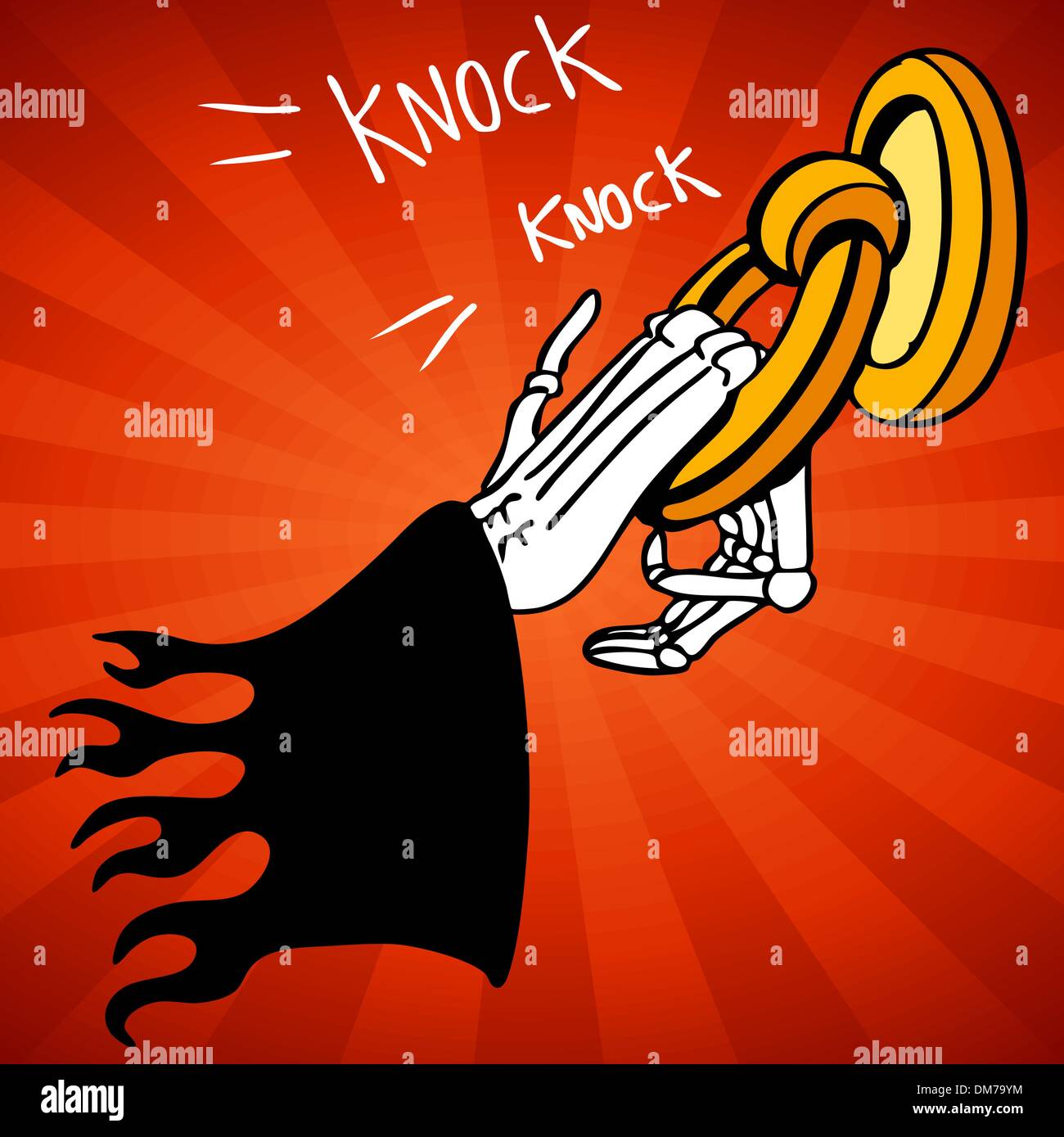 Hand knock on door Stock Vector Images - Alamy