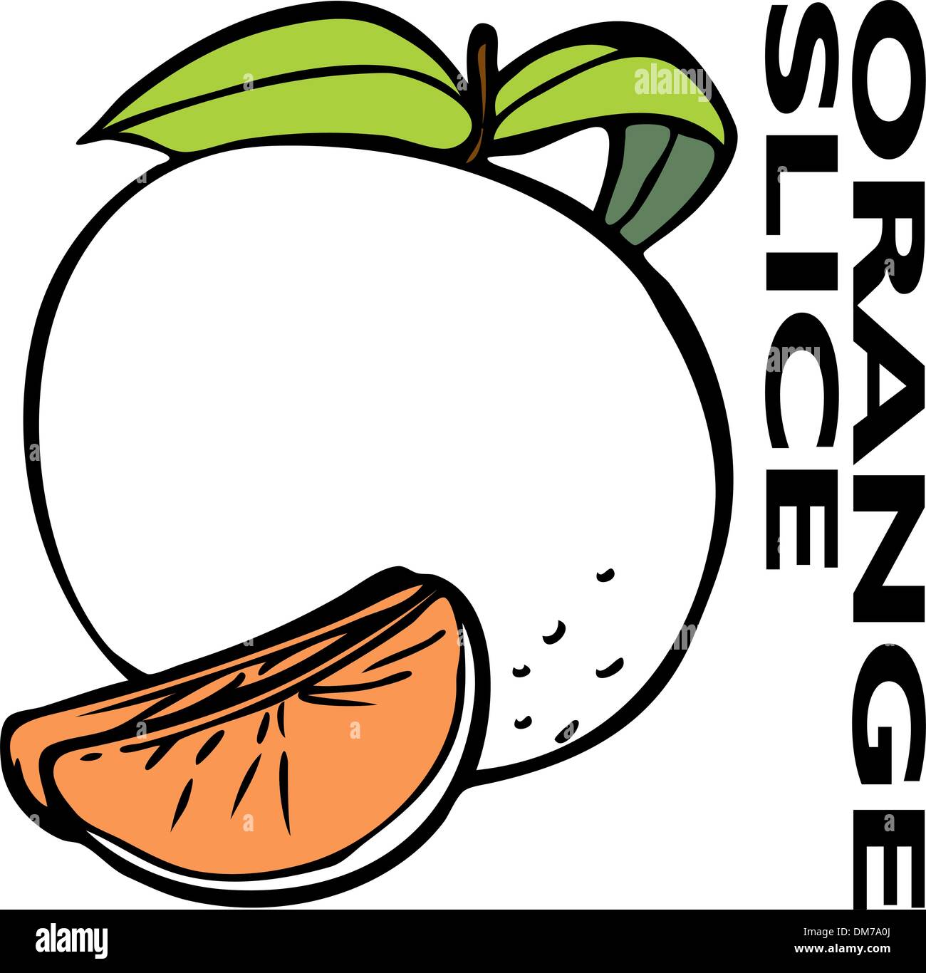 Orange slice clipart Stock Vector Images - Alamy