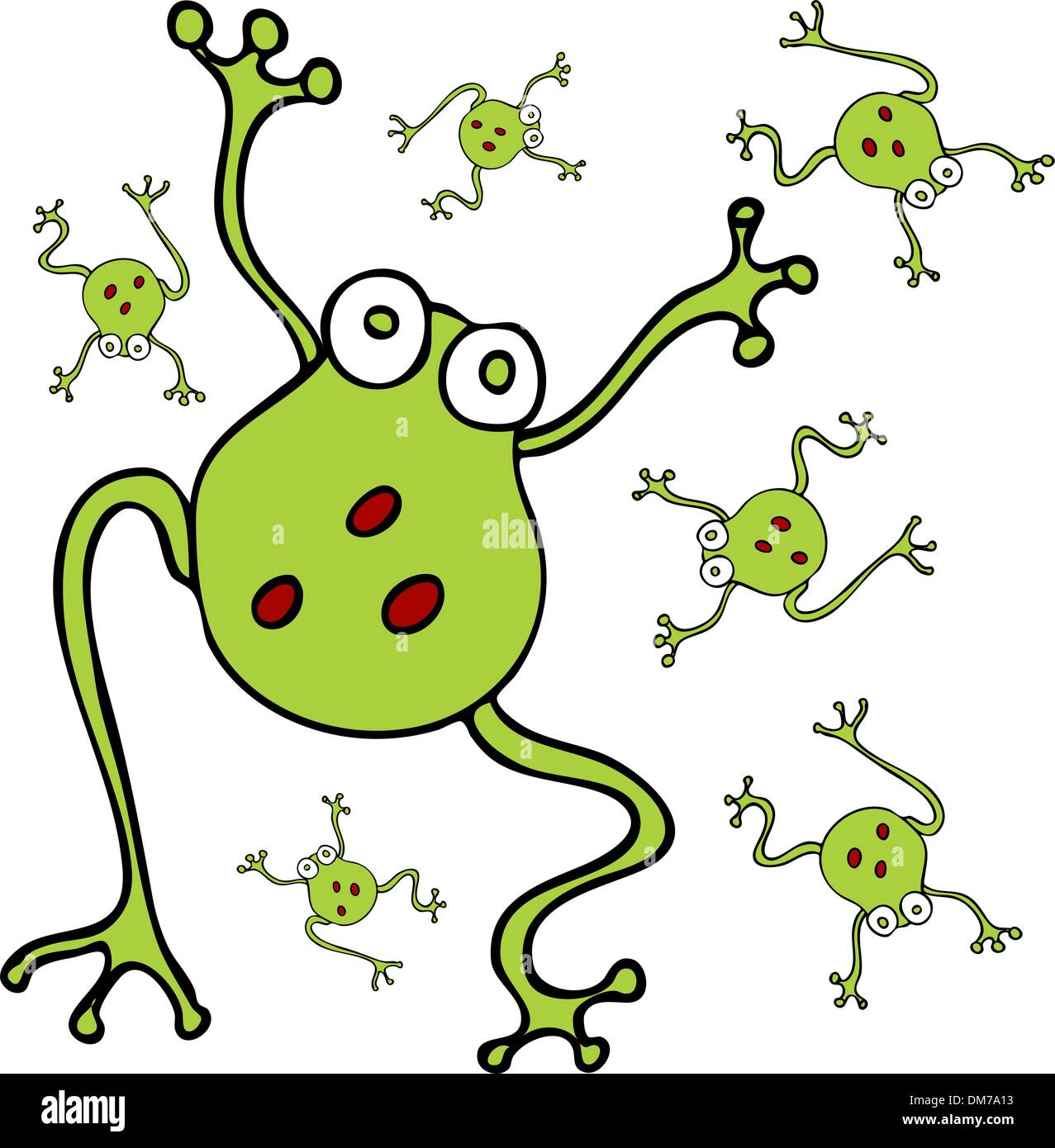 Frogs and toads Stock Vector Images - Alamy