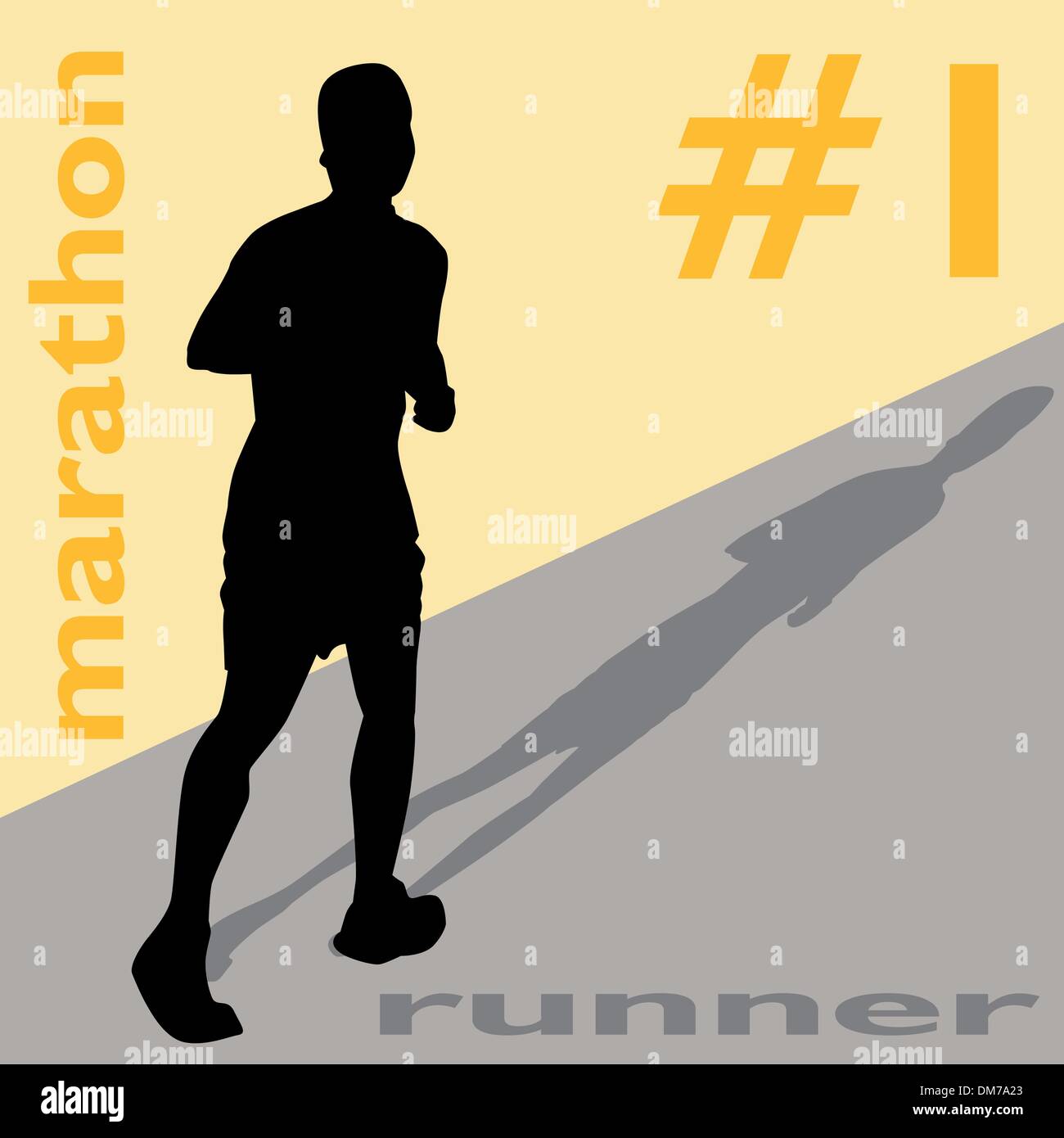 Marathon number Stock Vector Images - Alamy