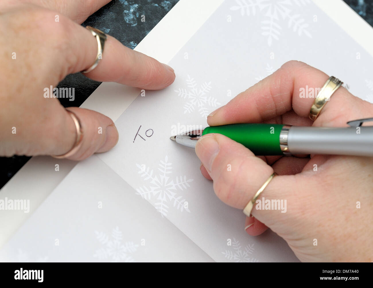 Writing a card hi-res stock photography and images - Alamy