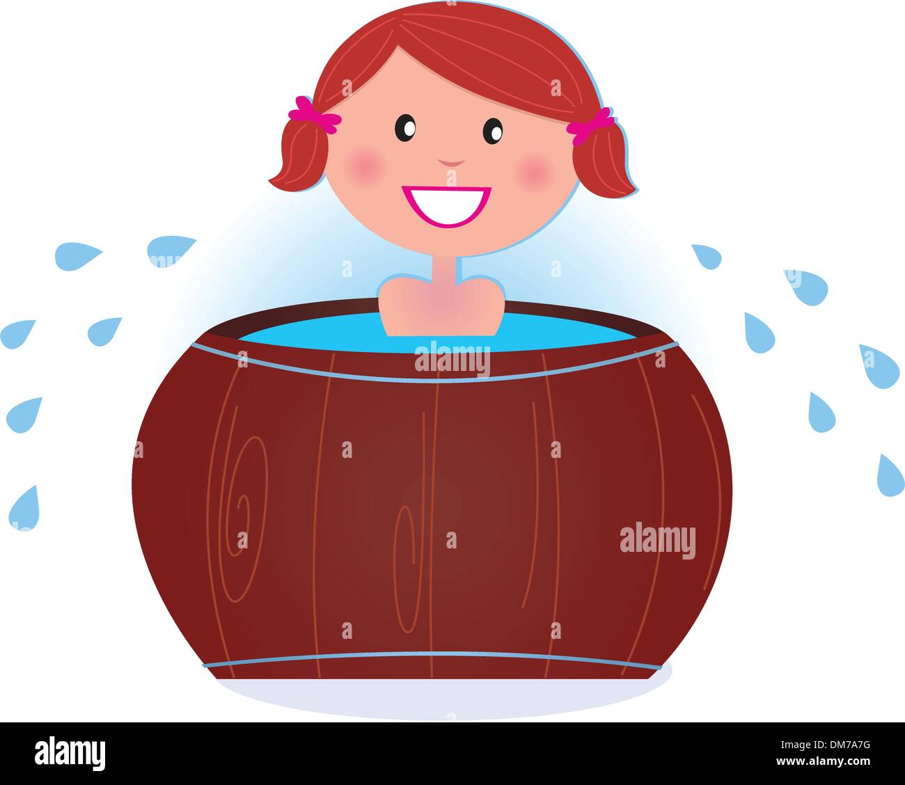 Soaking tub Stock Vector Images - Alamy