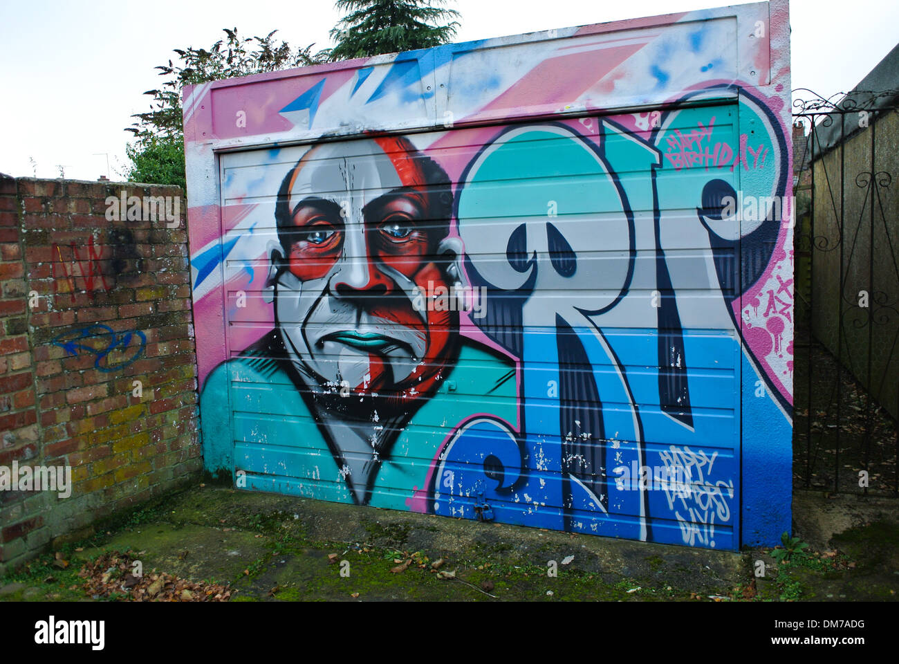 Pendz street art graffiti in Northampton England UK Stock Photo - Alamy