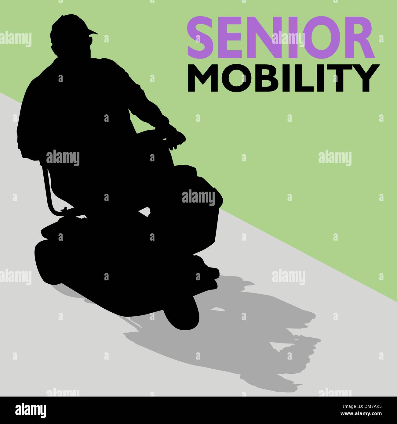 Elderly mobility scooter senior Stock Vector Images - Alamy