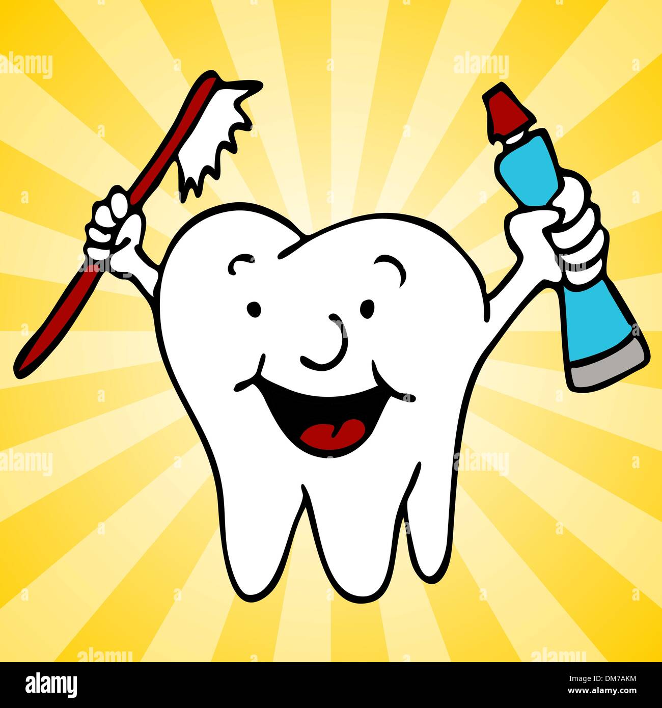 Tooth cartoon character hi-res stock photography and images - Alamy