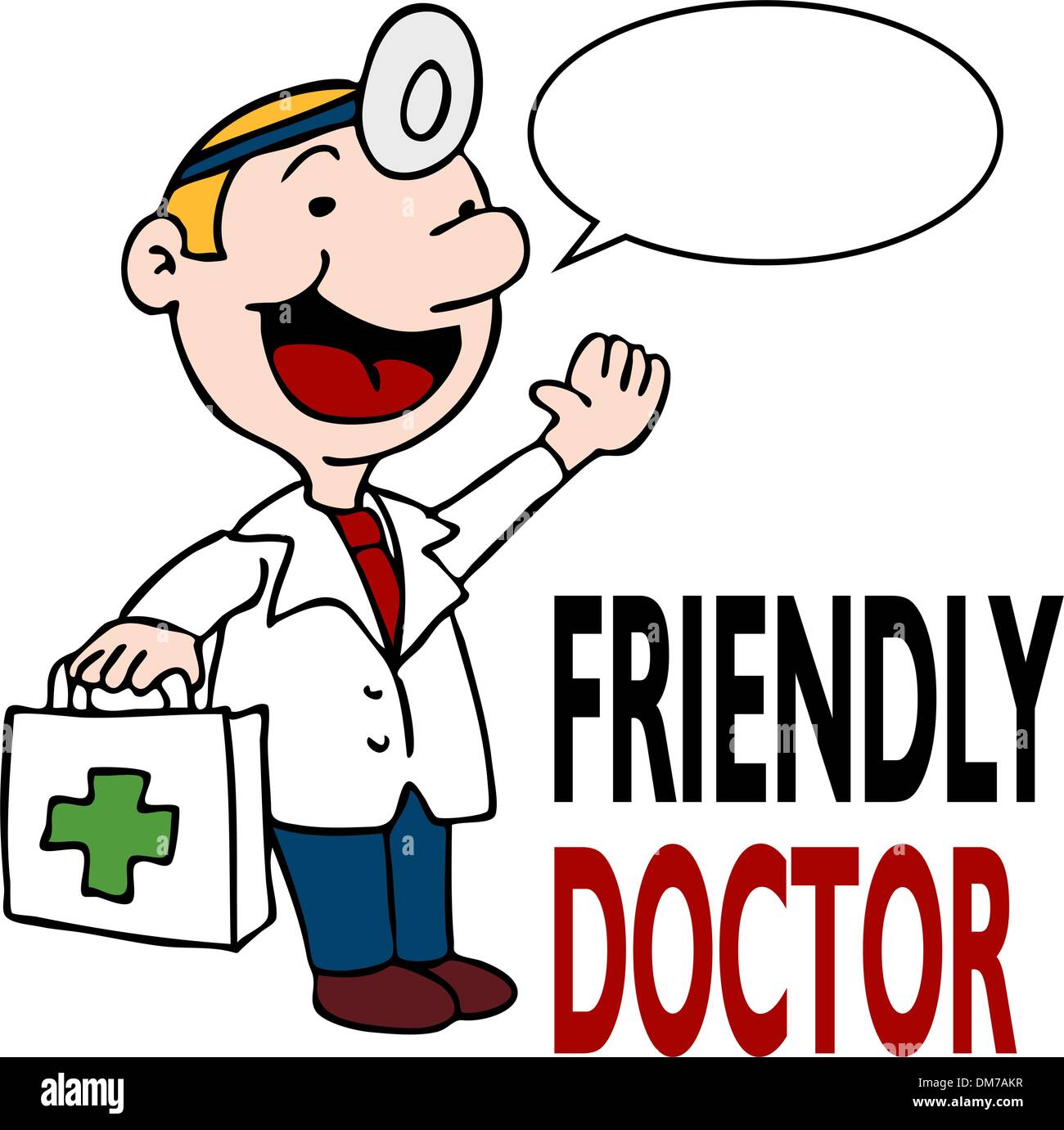 Doctor cartoon character holding clip hi-res stock photography and ...