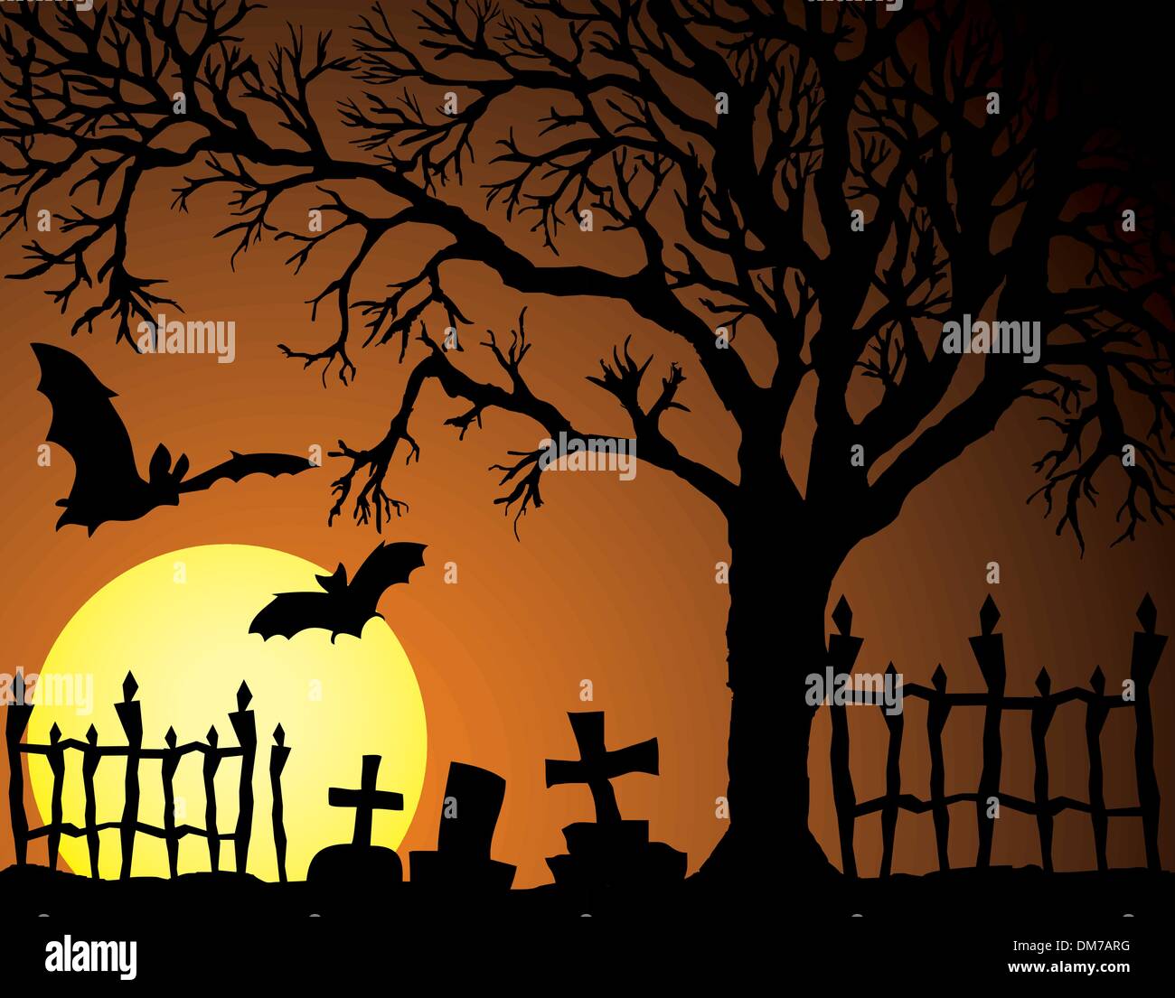 Halloween festival scene tree hi-res stock photography and images - Alamy