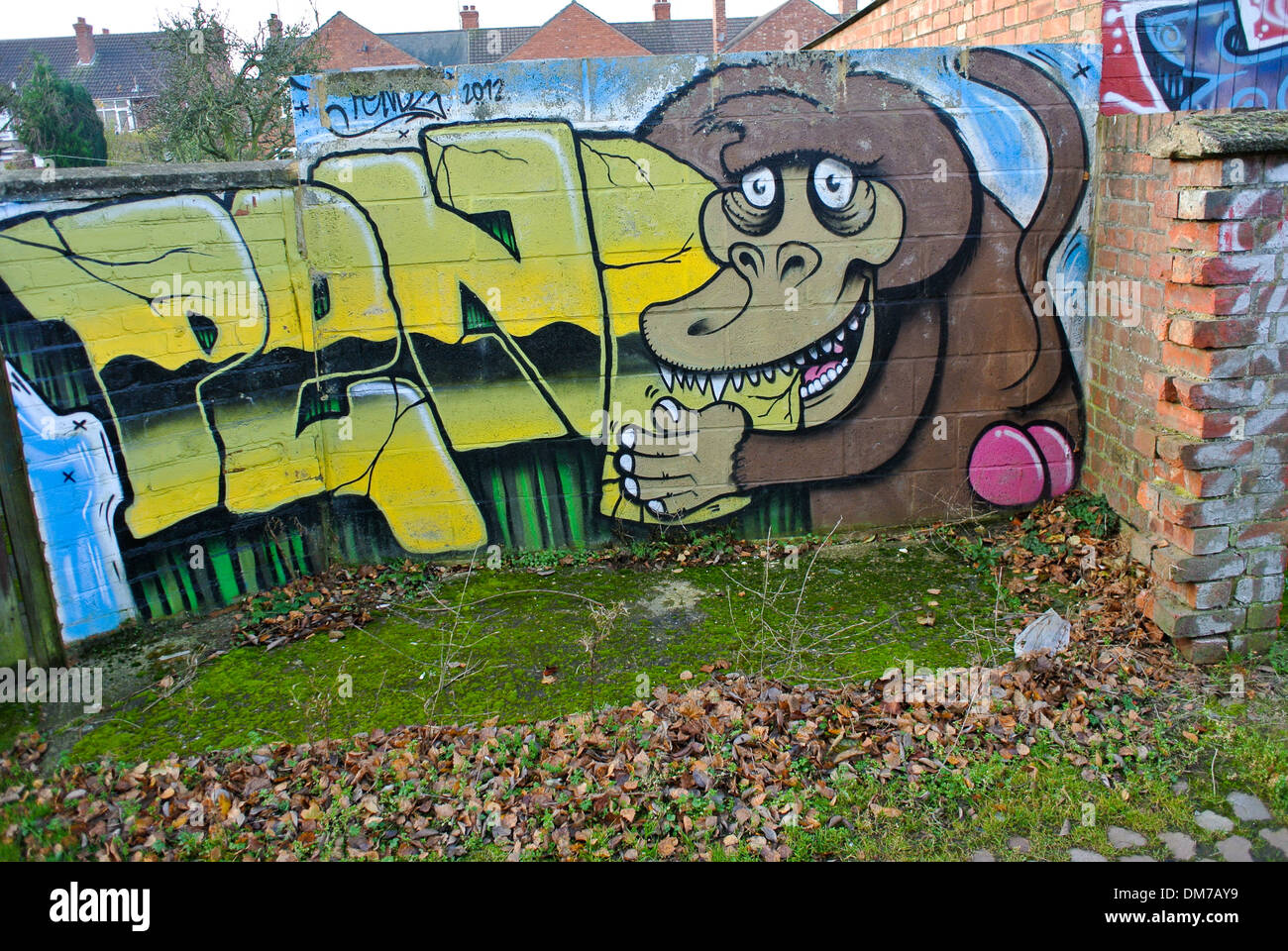 Pendz street art graffiti in Northampton England UK Stock Photo - Alamy