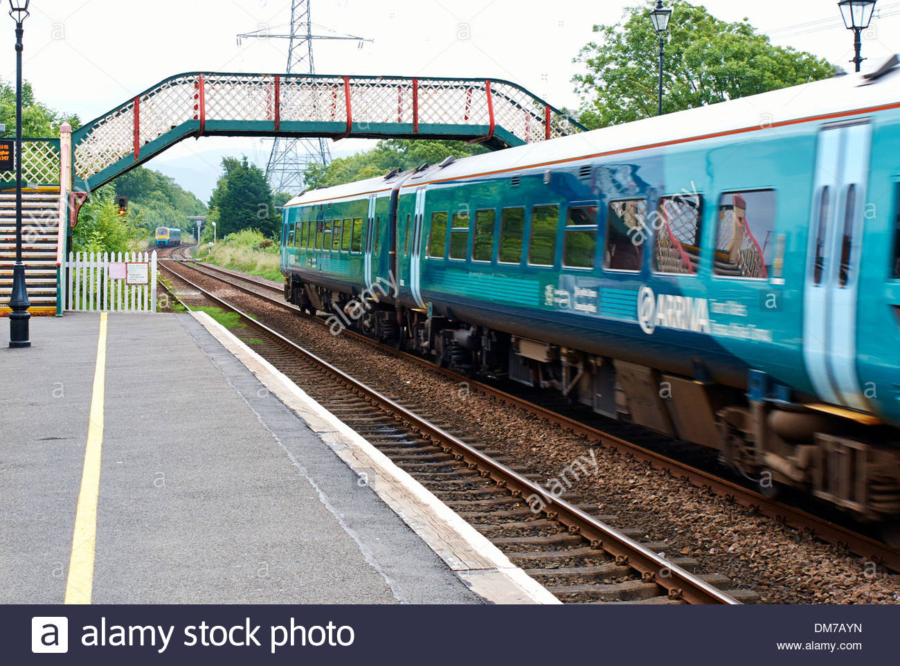 Llanfairpwllgwyngyllgogerychwyrndrobwllllantysiliogogogoch Railway Station High Resolution Stock ...
