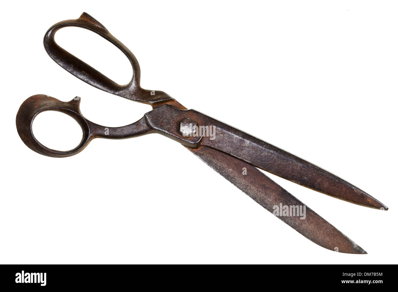 big tailor shears isolated on white background Stock Photo - Alamy