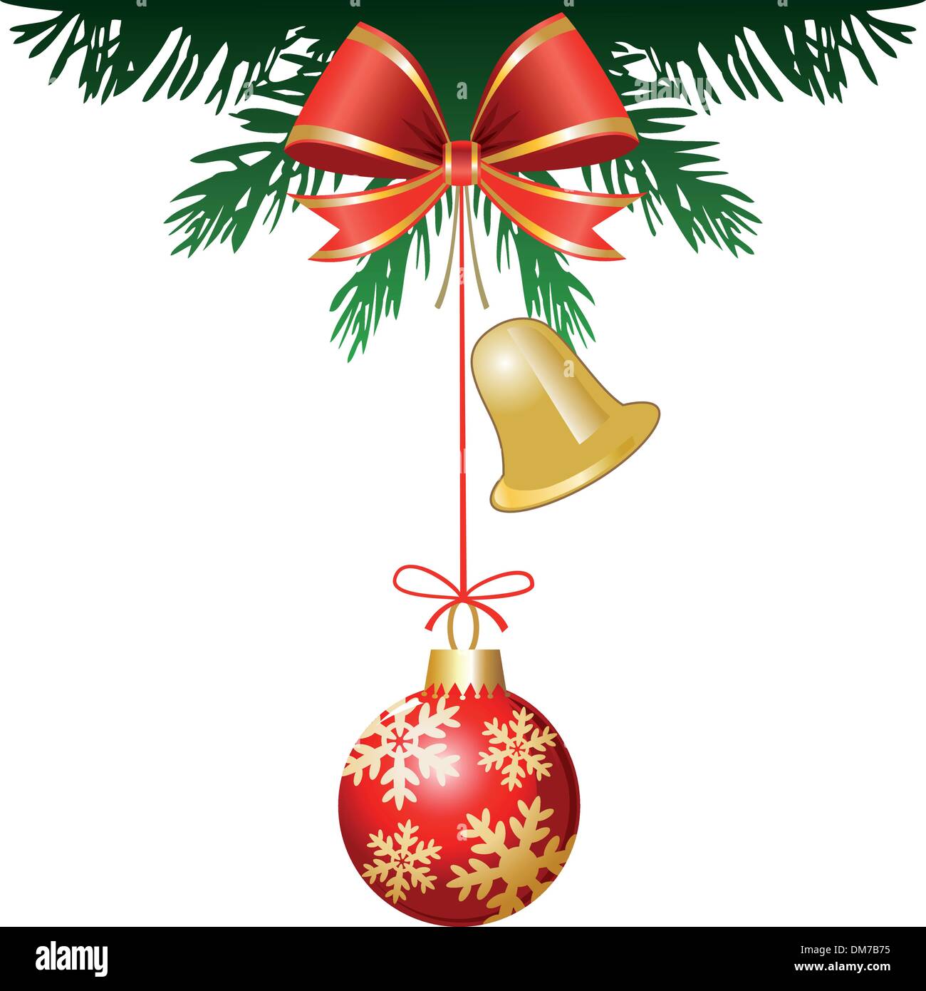 Christmas bells tree fir hi-res stock photography and images - Alamy