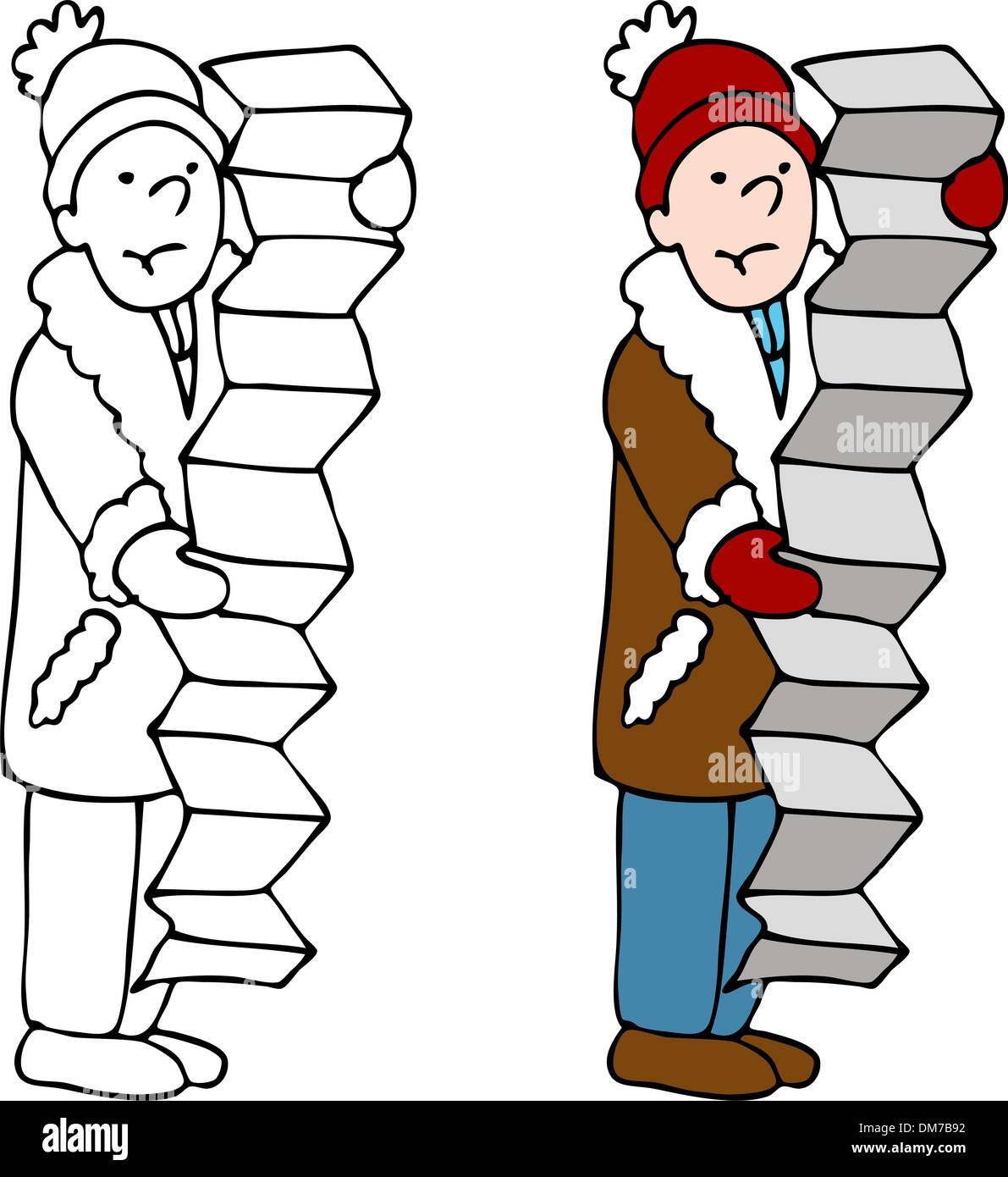 Long coat black Stock Vector Images - Alamy