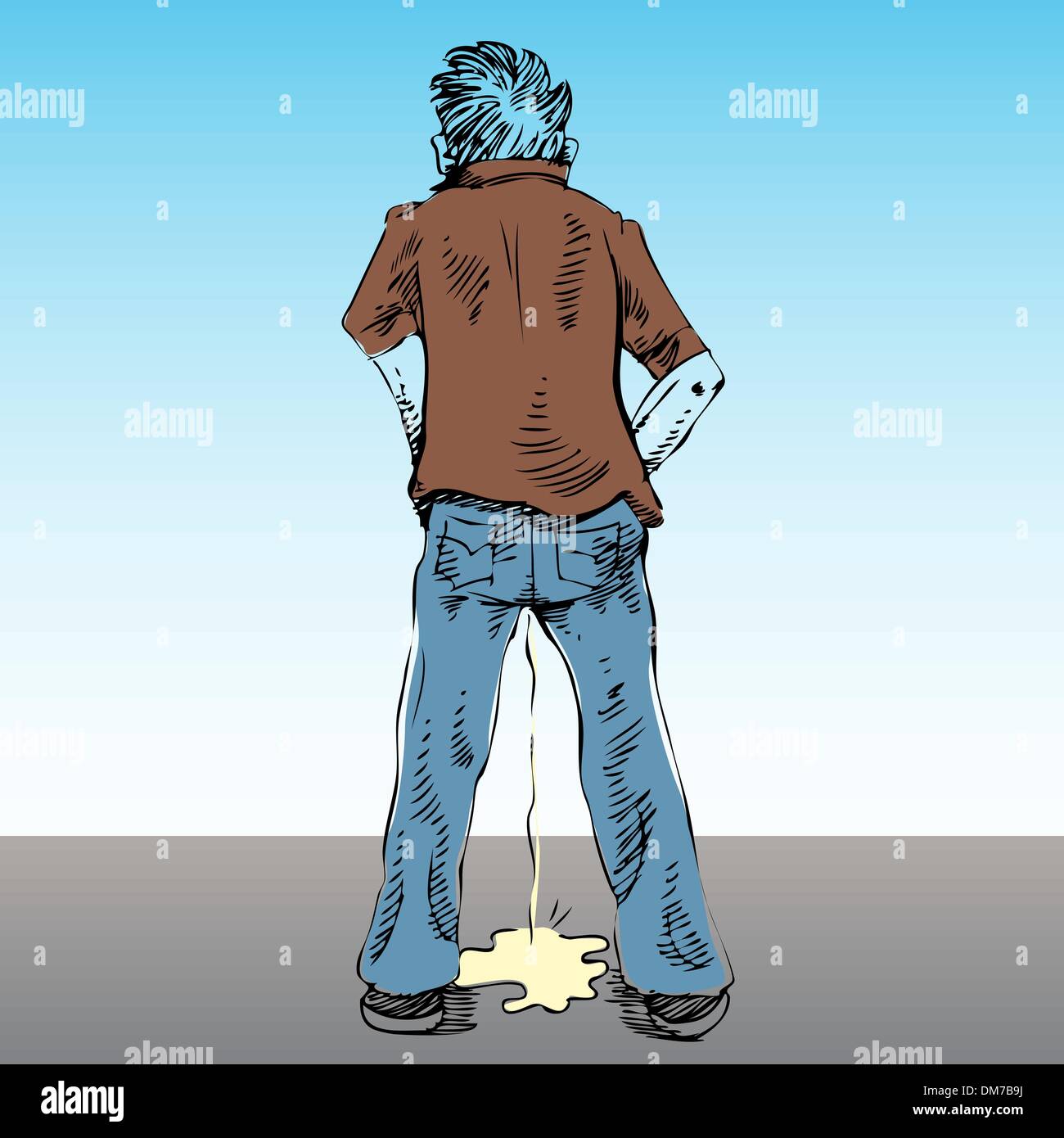 Urinating In Public Stock Vector Image And Art Alamy