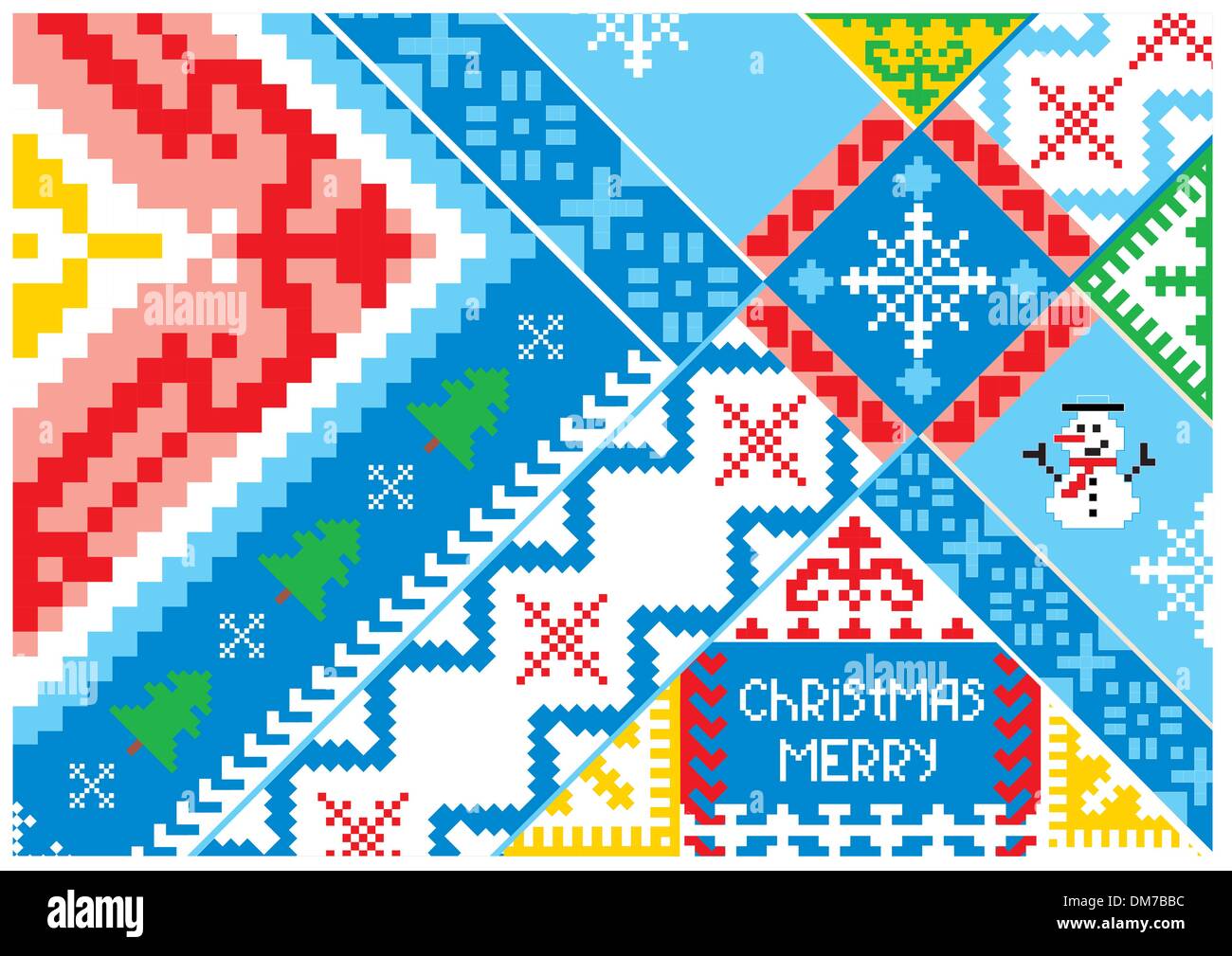 Christmas knitting Stock Vector Images - Alamy