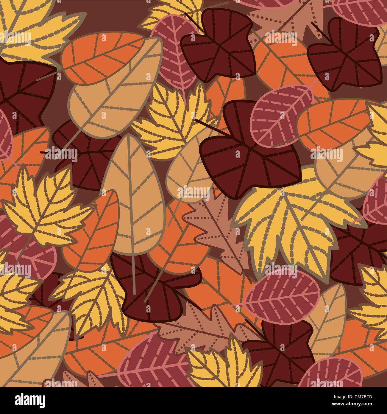 Autumn foliage brown Stock Vector Images - Alamy