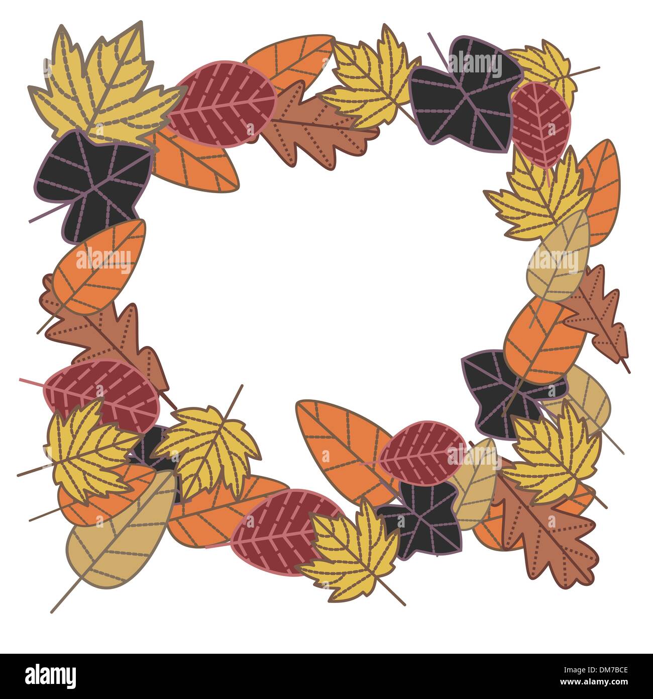 Autumn foliage brown Stock Vector Images - Alamy