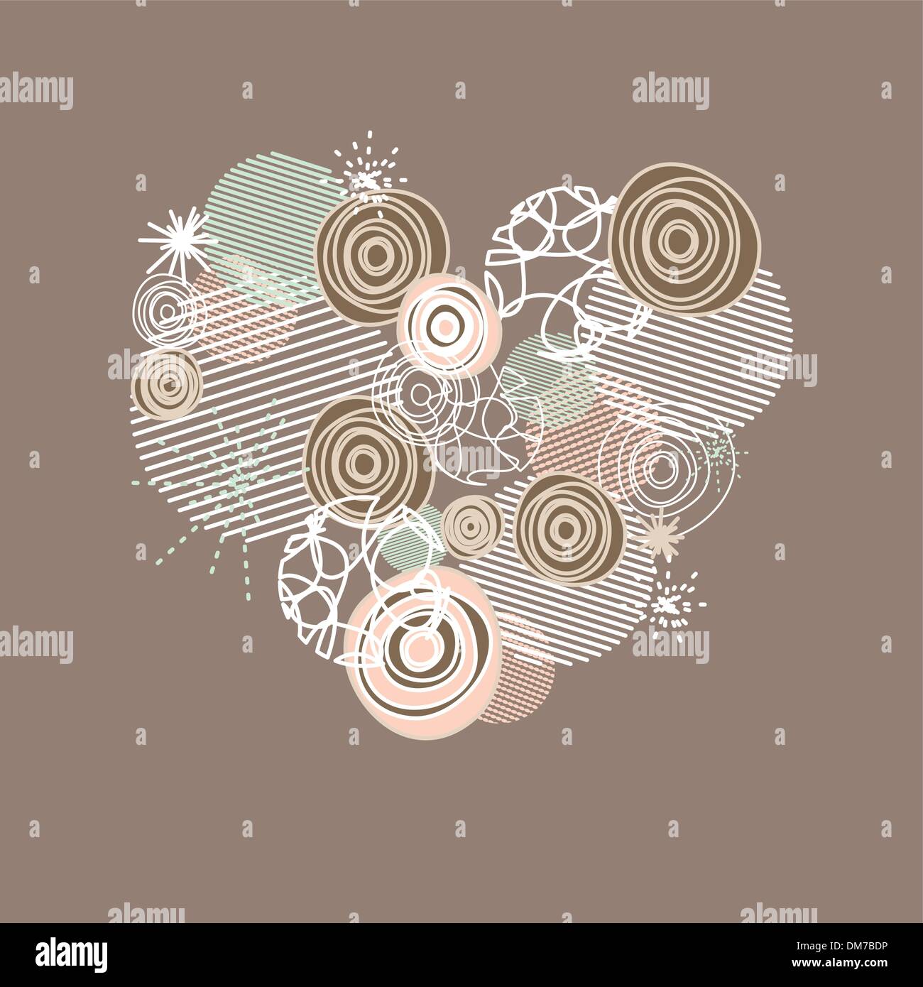 stylized heart vector illustration Stock Vector Image & Art - Alamy