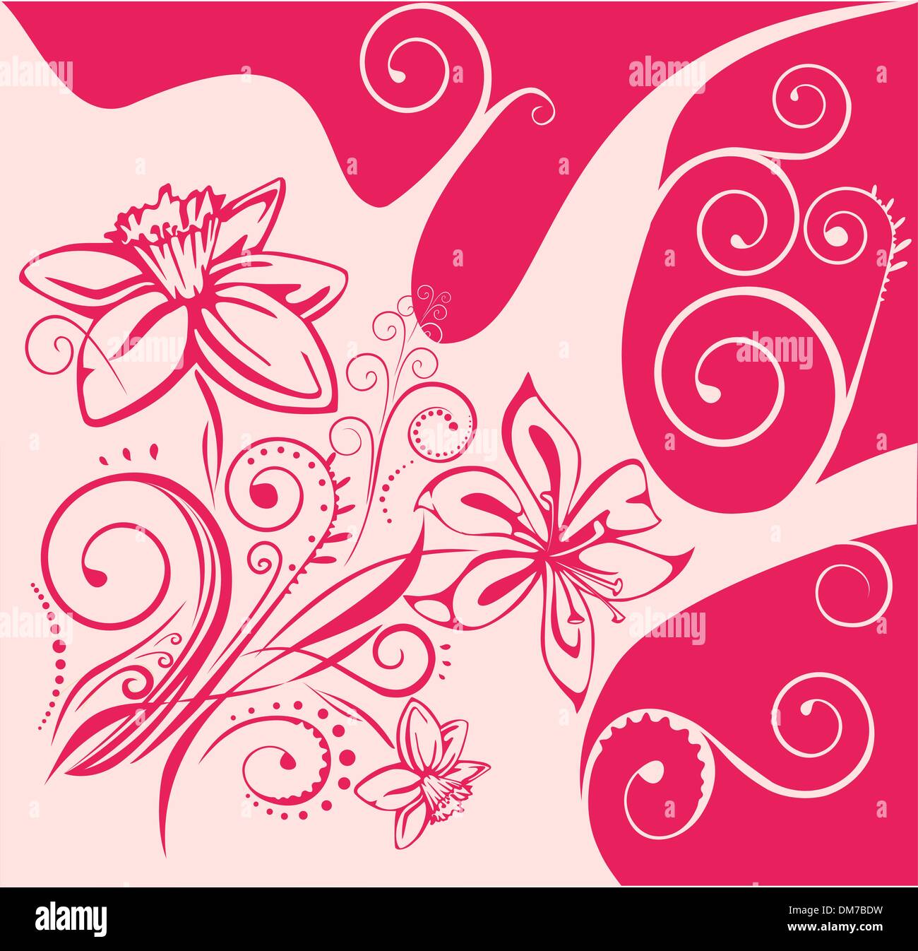 Pink vignette Stock Vector Images - Alamy