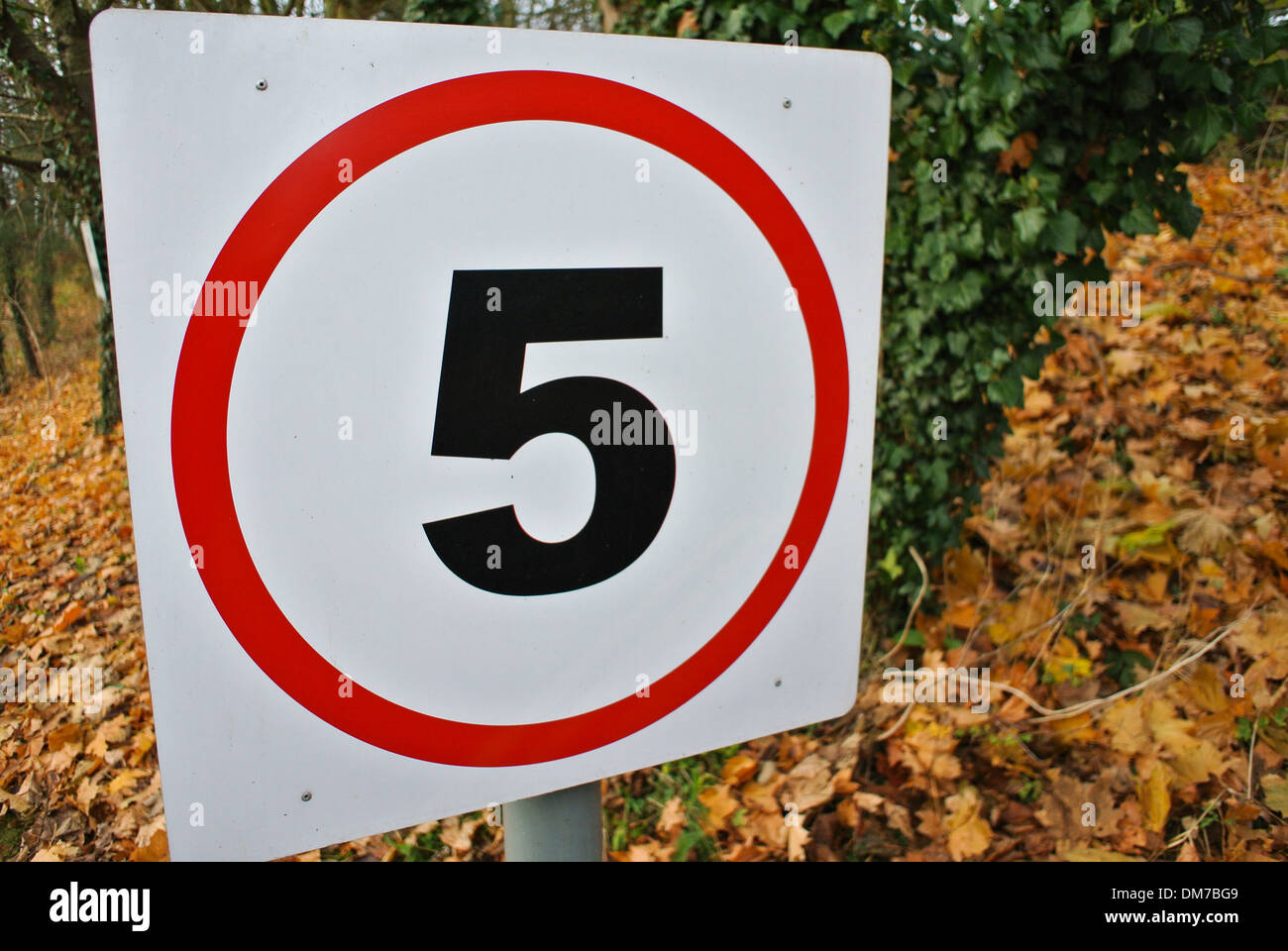 5 mph traffic sign hi-res stock photography and images - Alamy