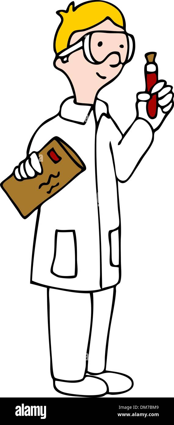 Lab Technician Stock Vector Art & Illustration, Vector Image: 64087081 ...