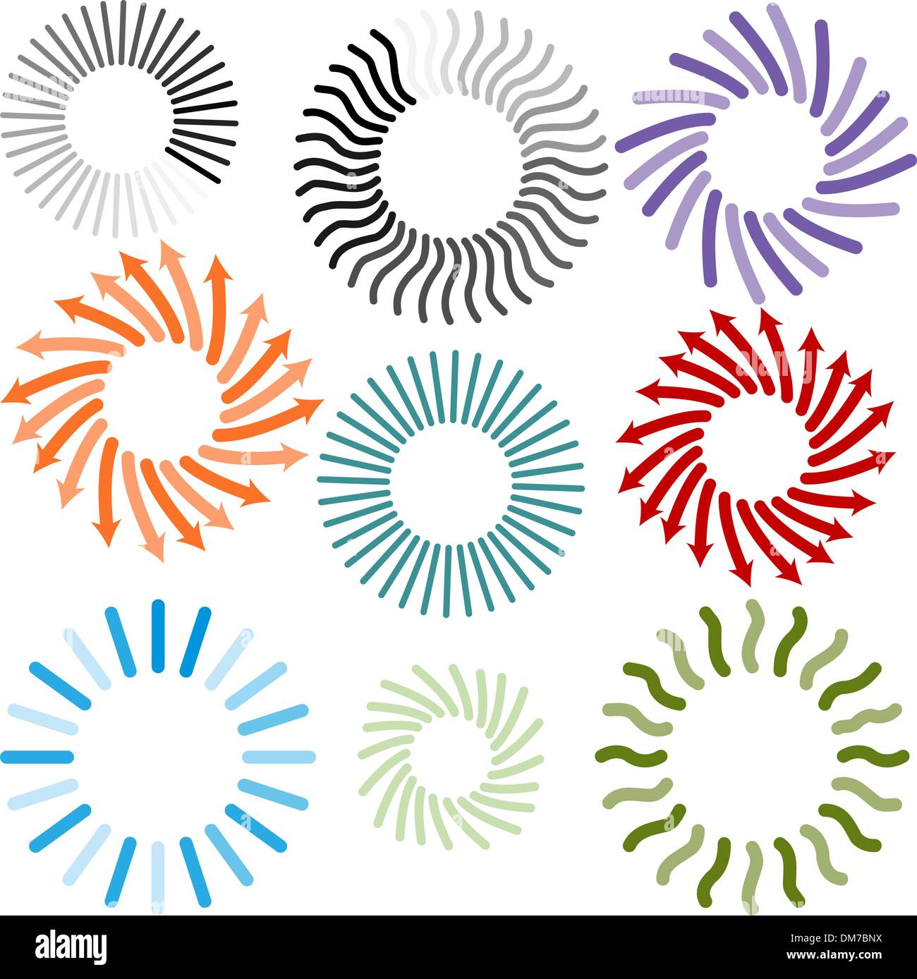 Processing Icon Set Stock Vector Image & Art - Alamy