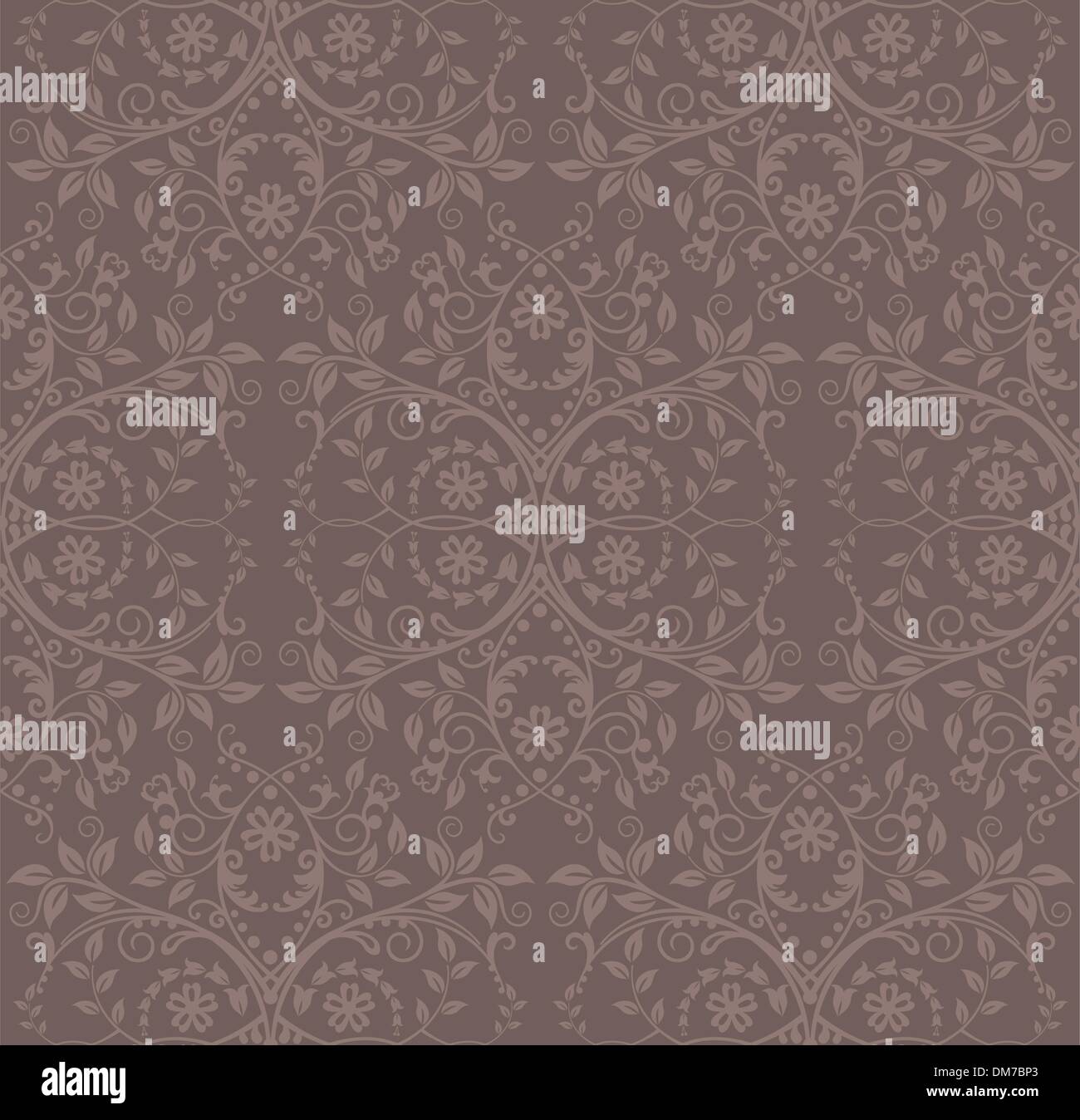 Seamless cocoa floral wallpaper Stock Vector Image & Art - Alamy