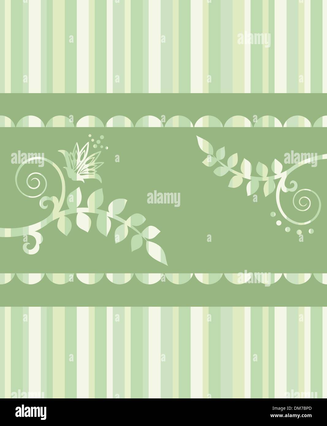Eco greeting card or seamless repetitive border Stock Vector Image ...