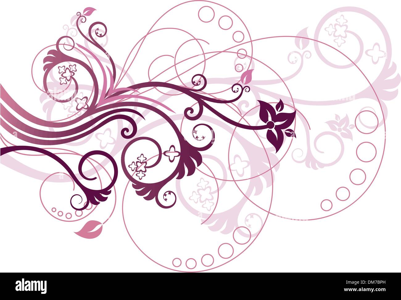 Pink Swirl Flowers