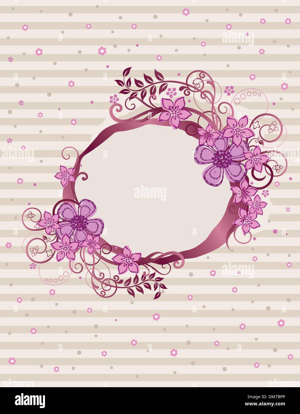 Pink Oval Frame