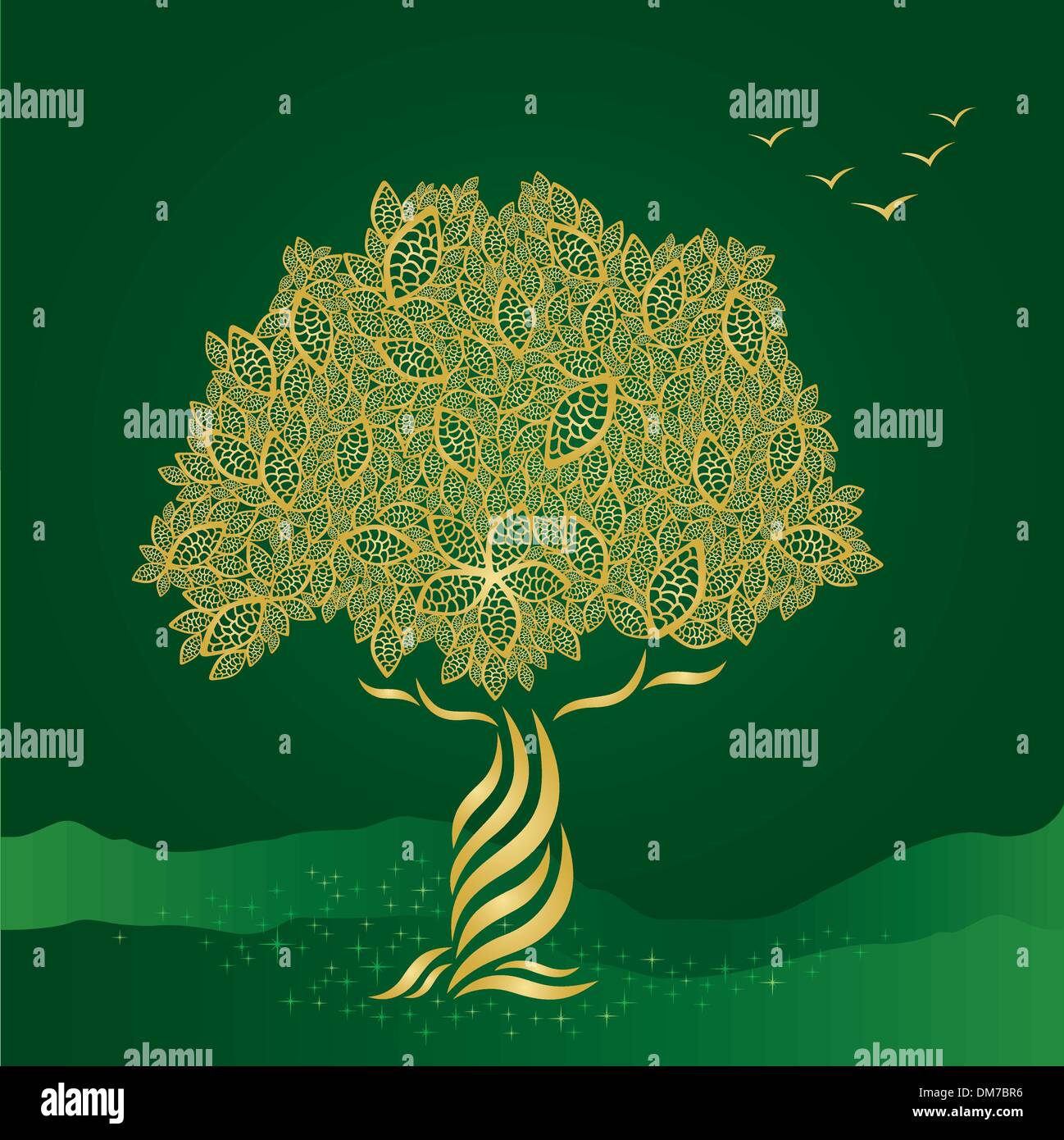 Stylized tree hi-res stock photography and images - Alamy