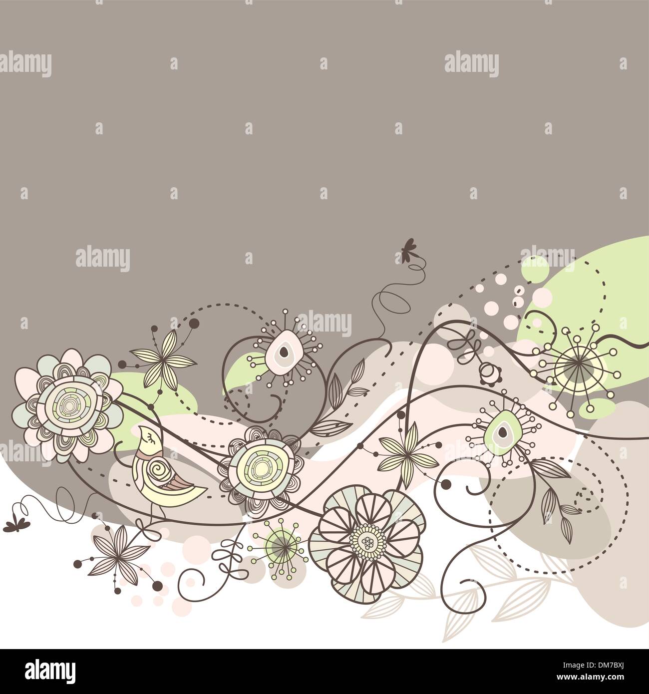 cute floral background Stock Vector Image & Art - Alamy