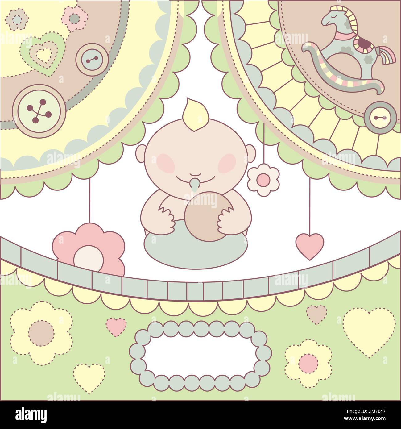 cute vector baby boy card Stock Vector Image & Art - Alamy