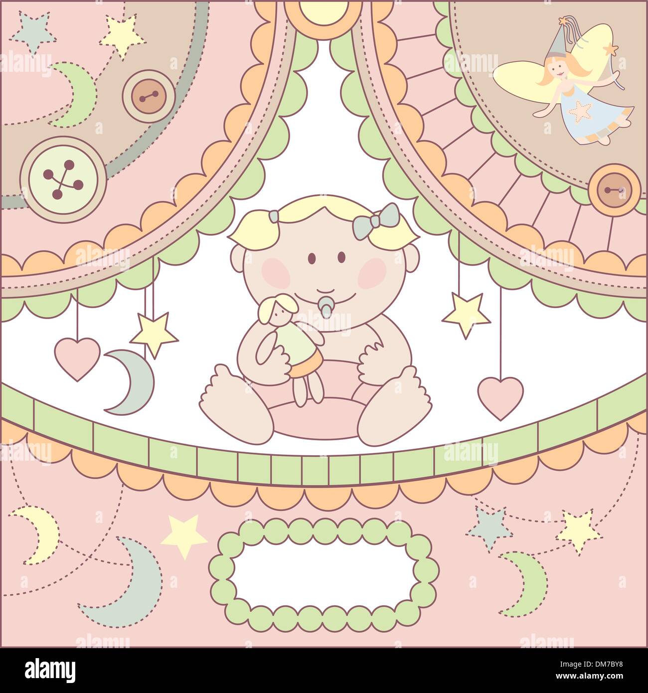 vector cute baby card Stock Vector Image & Art - Alamy