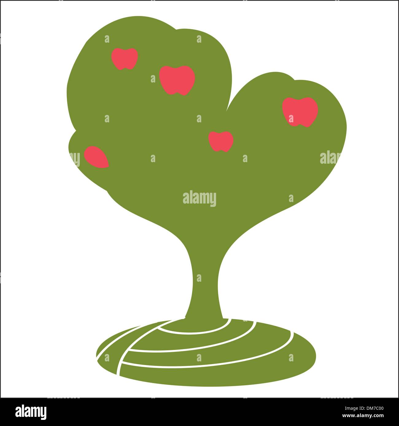 abstract tree with apples Stock Vector Image & Art - Alamy