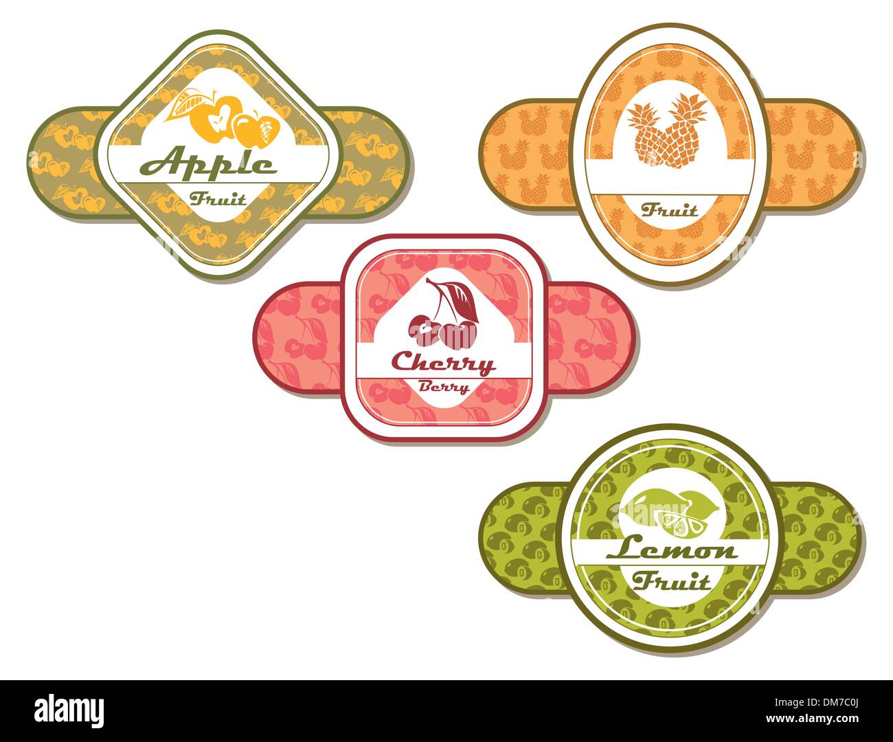 different labels for fruits and berries Stock Vector Image & Art - Alamy