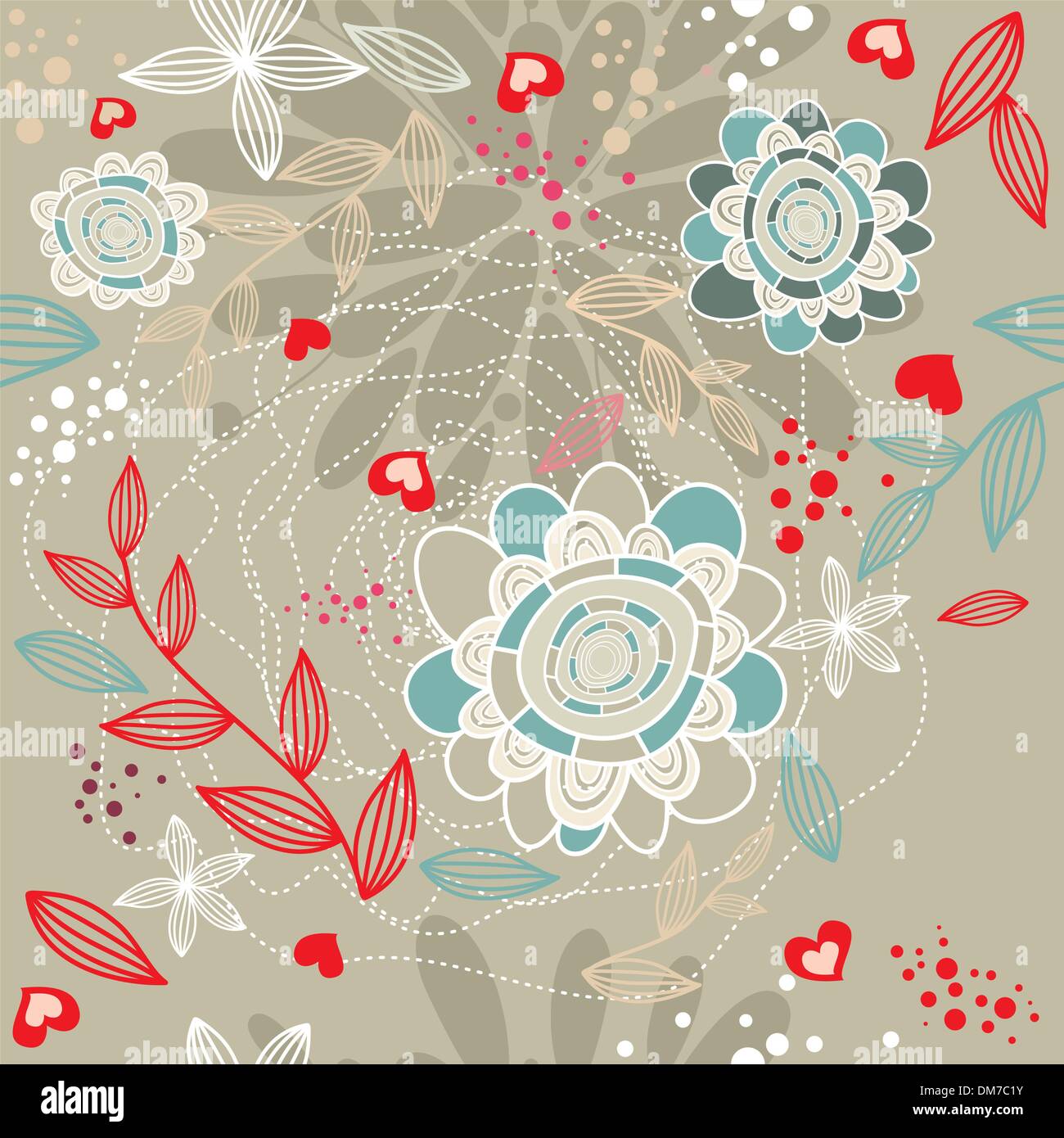 romantic floral background Stock Vector Image & Art - Alamy