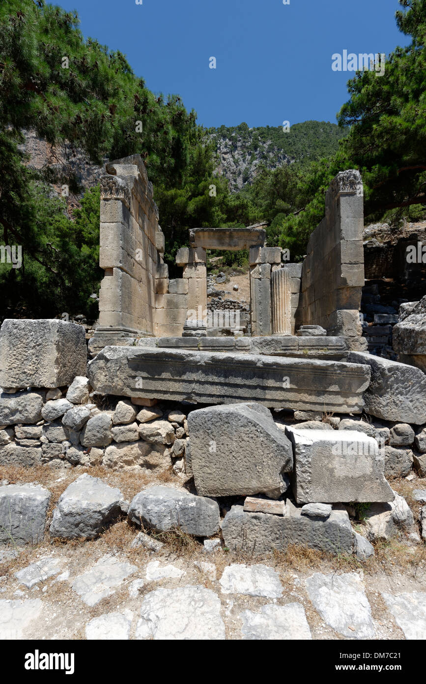 Ruins of a temple type grave at the Eastern Necropolis at the ancient ...