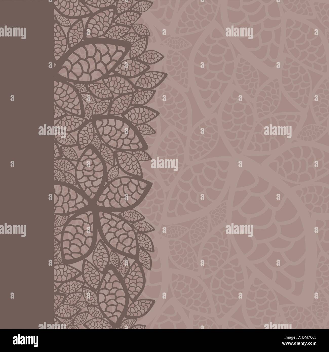 Leaf border pattern hi-res stock photography and images - Alamy