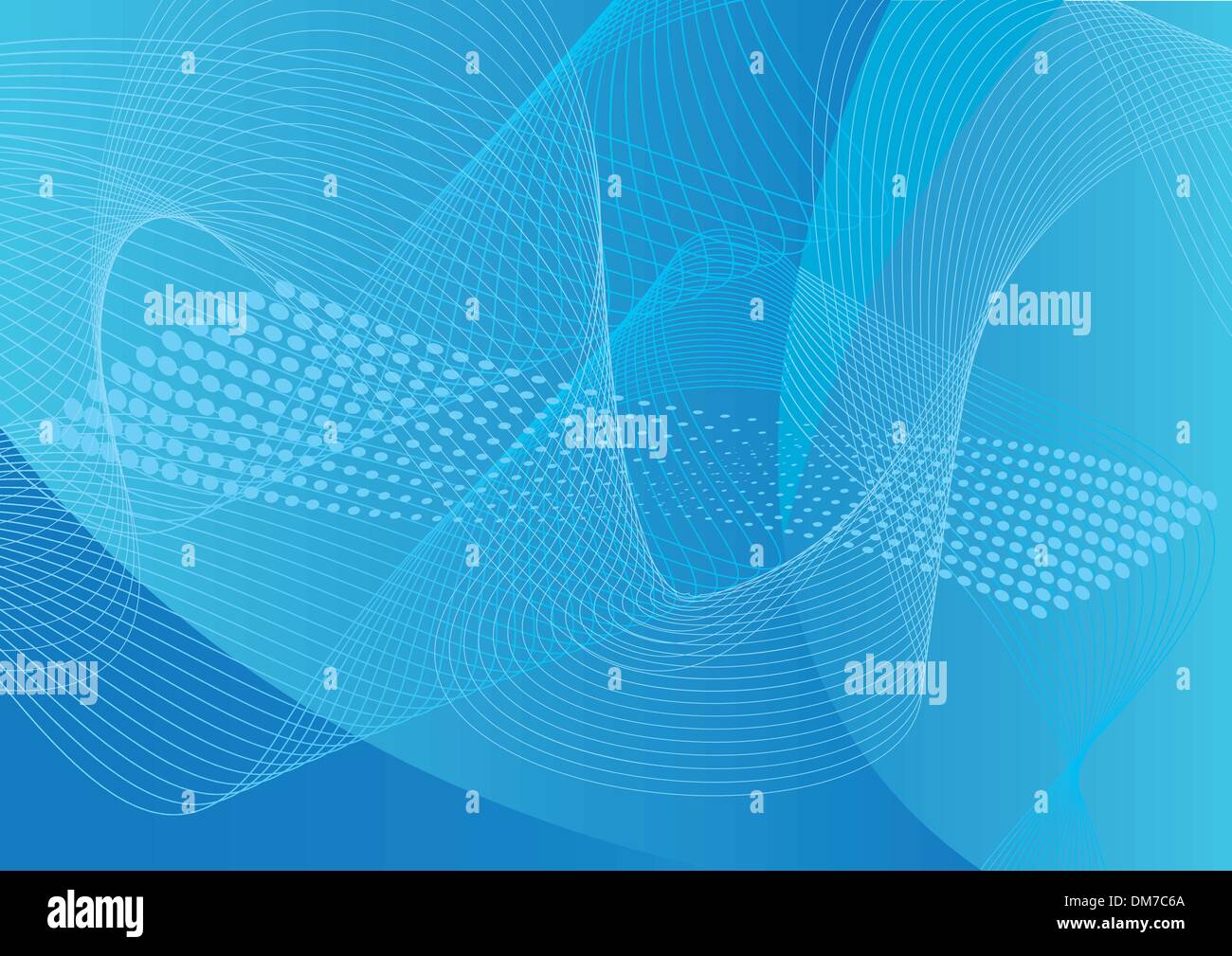 Blue line art and halftone background Stock Vector Image & Art - Alamy