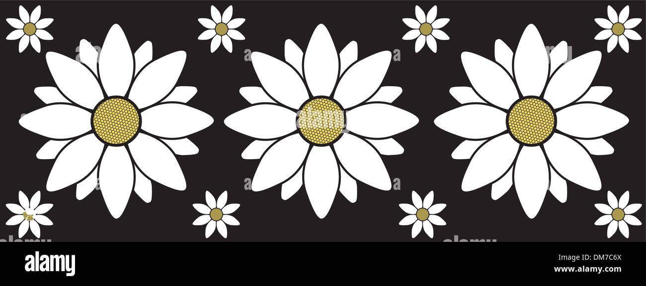 With daisies Stock Vector Images - Alamy