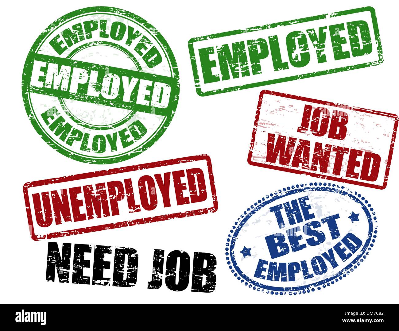 Unemployed Stock Vector Images - Alamy