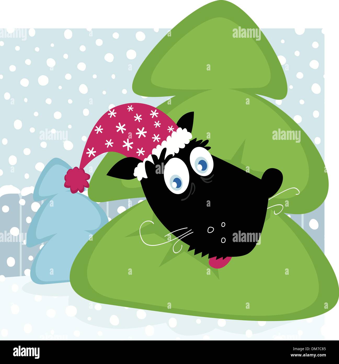 Puppy happy inside Stock Vector Images - Alamy