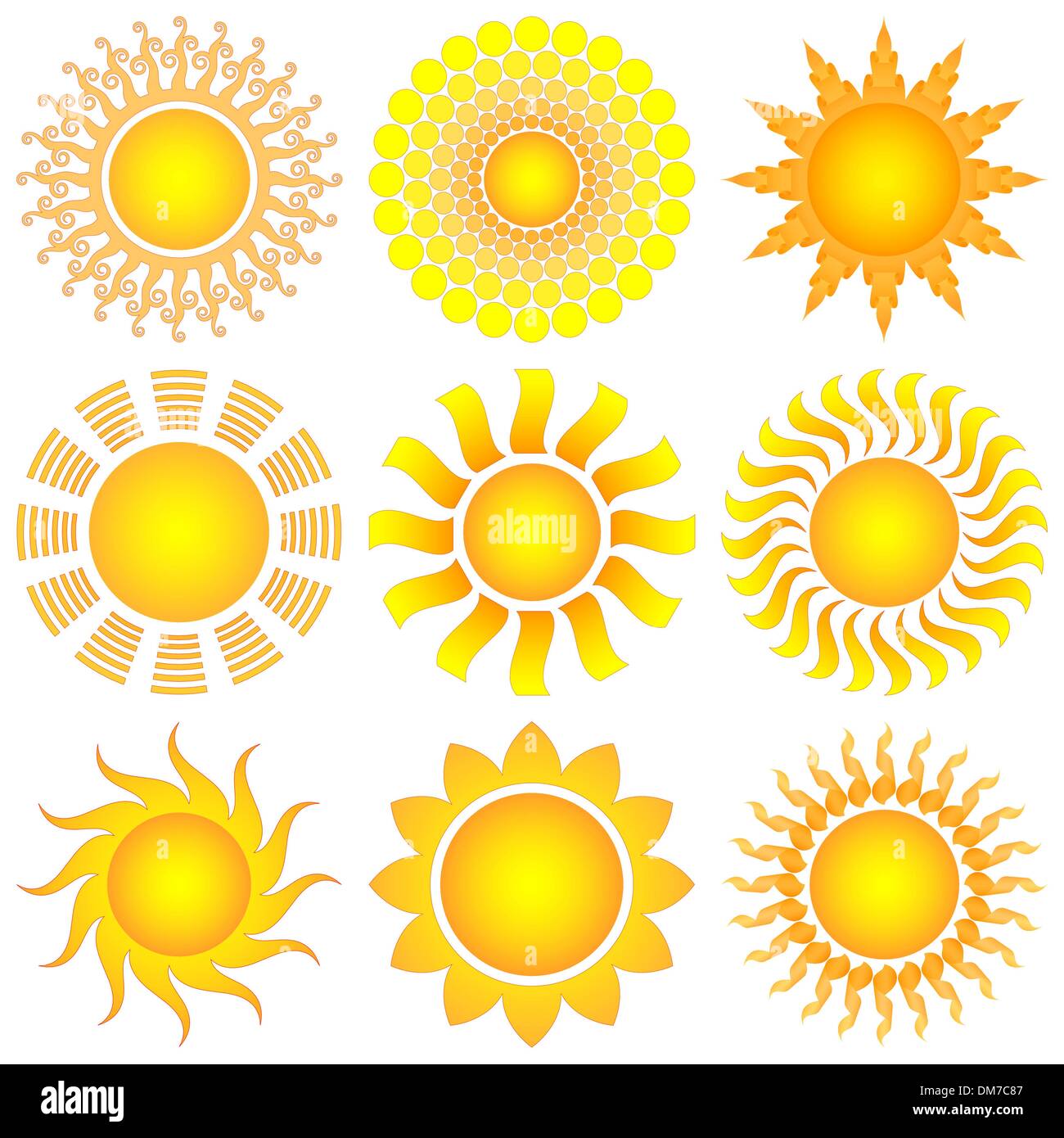 Vector sun set Stock Vector Images - Alamy