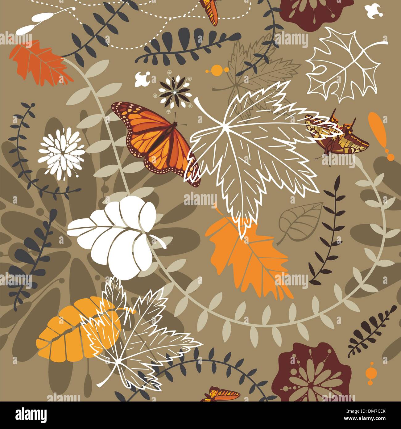 autumn seamless background Stock Vector Image & Art - Alamy
