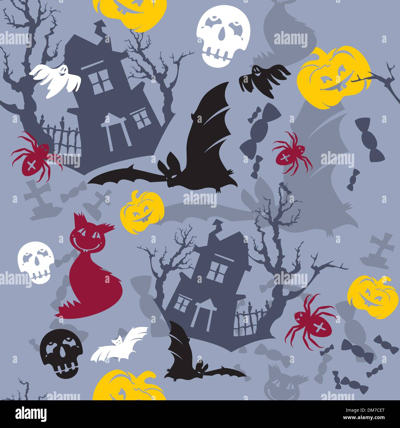 Halloween candy background Stock Vector Images - Alamy