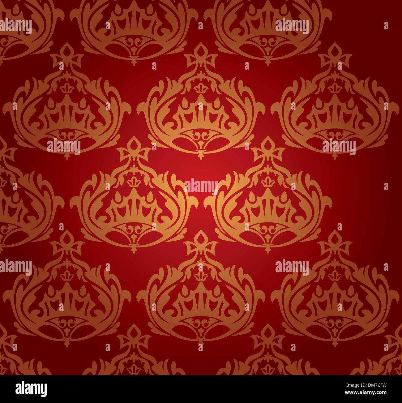 Victorian wallpaper red Stock Vector Images - Alamy