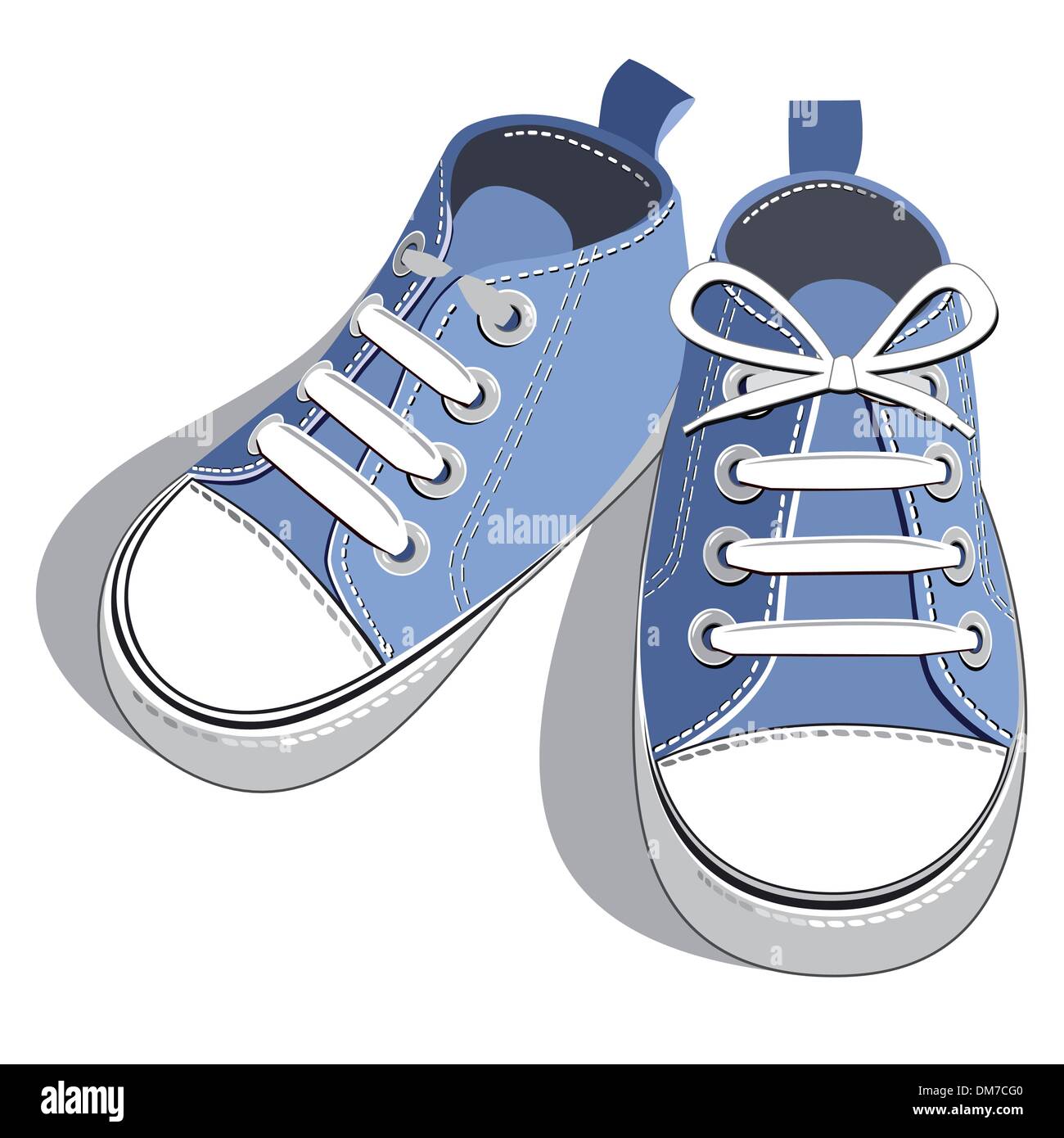 Baby first boots Stock Vector Images - Alamy