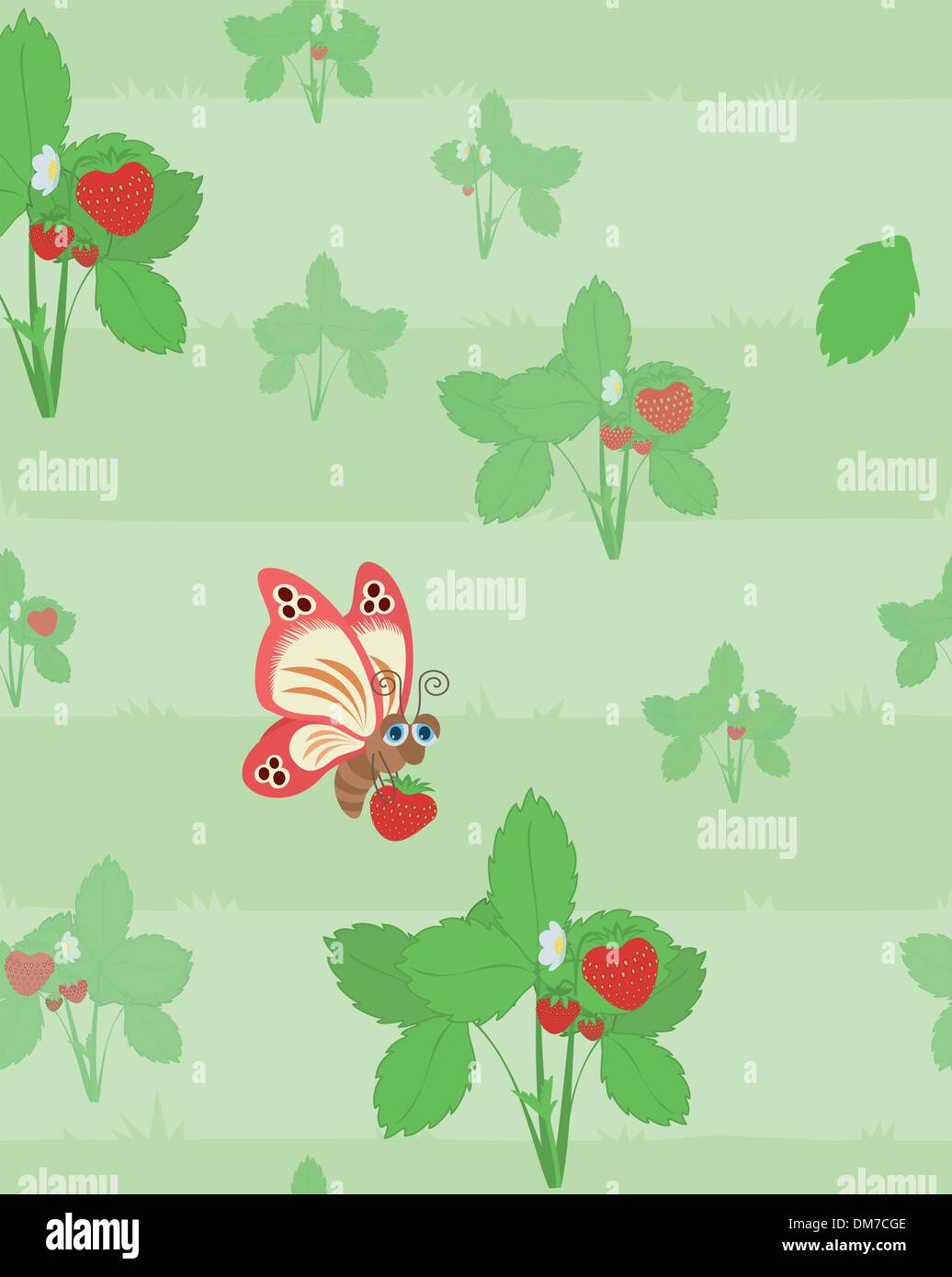 seamless strawberry background Stock Vector Image & Art - Alamy