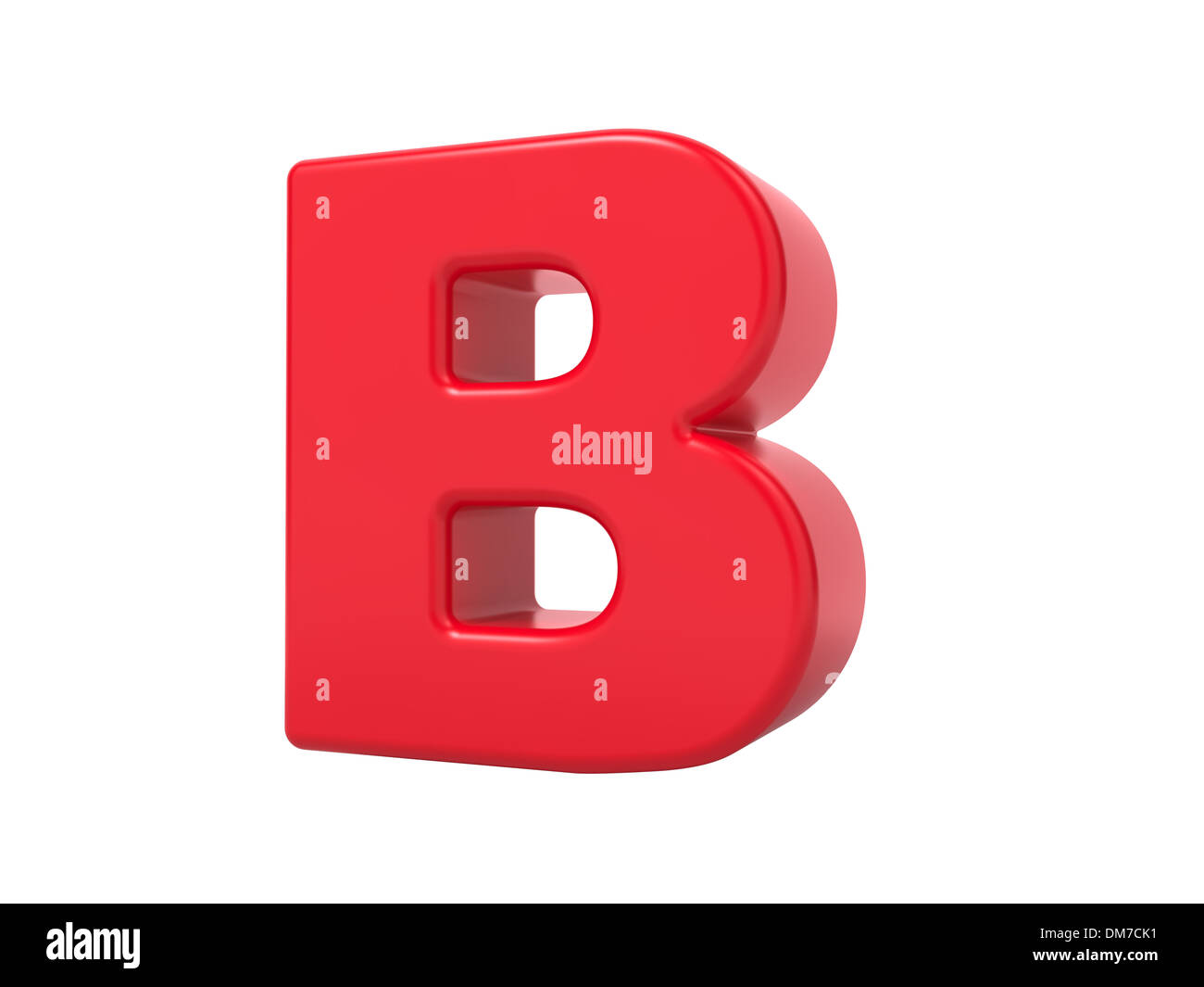 Red 3D Letter B Stock Photo - Alamy
